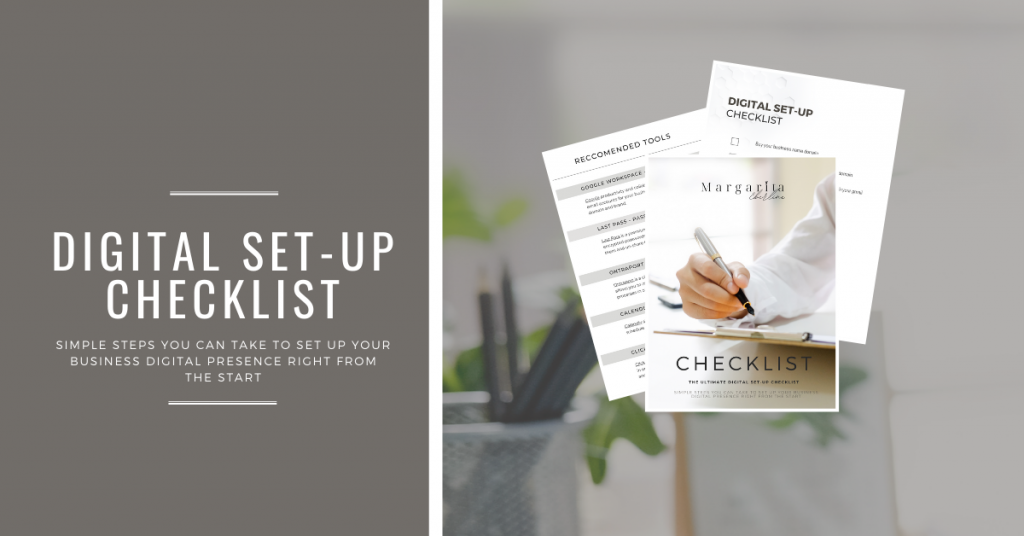Free Digital Set-Up Checklist - Marketing Boss CMO